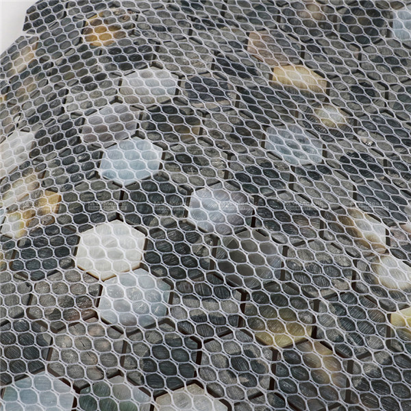 1" Black Lip Mother of Pearl Seashell Mosaic Tile for Backsplash Design | MM-Mosaic