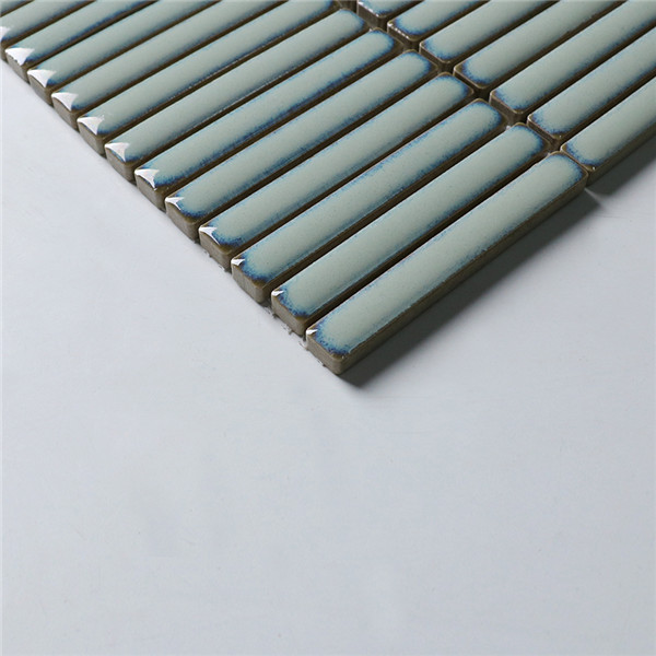 Premium Glazed Stackbond Ceramic Green Mosaic Tiles Wholesale