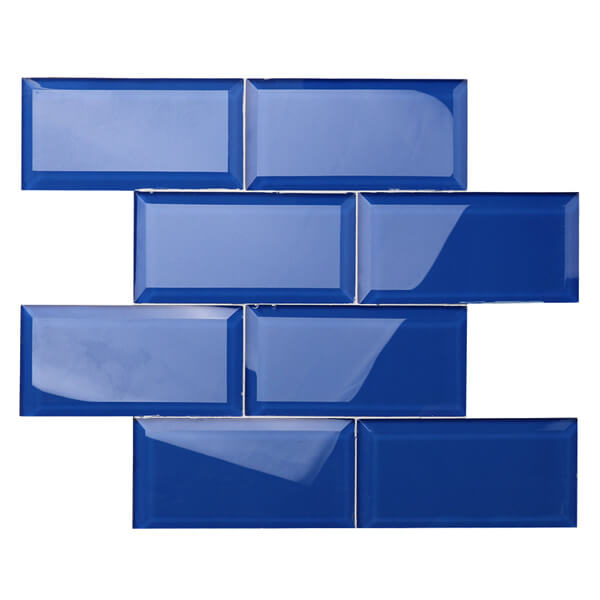 Borde biselado RZG601MT, Mosaico de cristal, azulejo del subterráneo ...