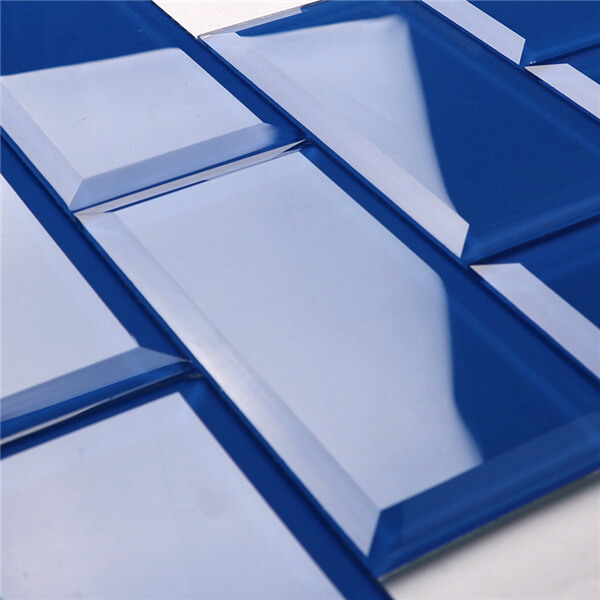 Borde biselado RZG601MT, Mosaico de cristal, azulejo del subterráneo ...