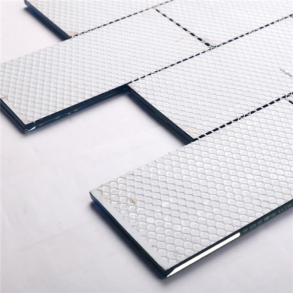 Borde biselado RZG601MT, Mosaico de cristal, azulejo del subterráneo ...