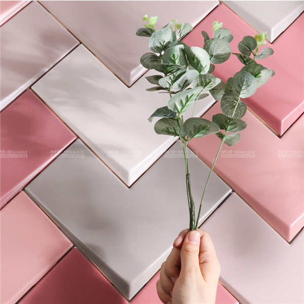 Pink Mix Irregular Heart Shaped 3D Feature Wall Tiles for Interior ...