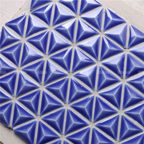 Wholesale Ceramic Convex 3d Cube Triangle Mosaic Tile Pattern | MM-Mosaic