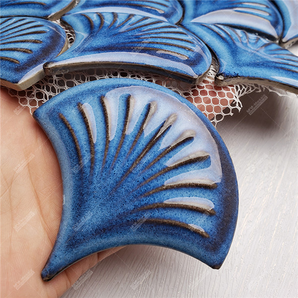 Wholesale China Ceramic Fish Scale Tile Pattern Mosaic Wall Bathroom ...